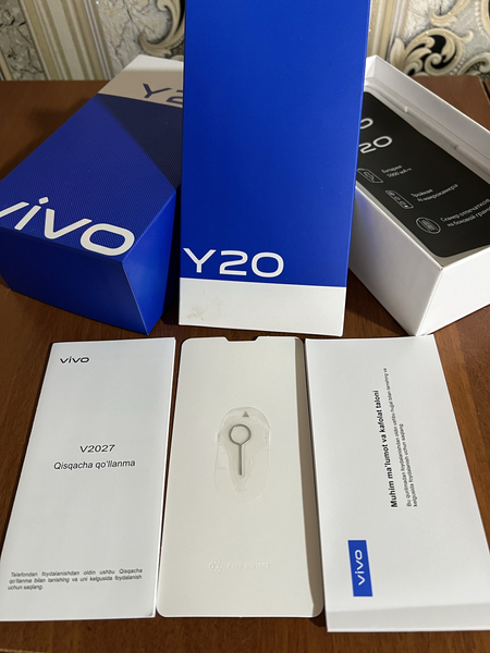 Vivo Y20 Ideal, каробка документи бор, айби йук!
