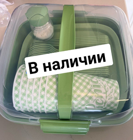 Набор столовых приборов для пикника и кемпинга, 32 шт., пластиковые ст