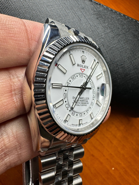 Rolex Sky-Dweller 42mm White Dial on Jubilee