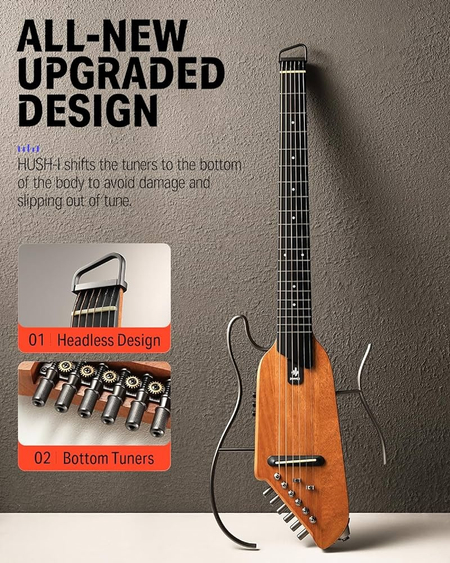 Donner Silent Elektr Gitara Full Komplekt Yengi