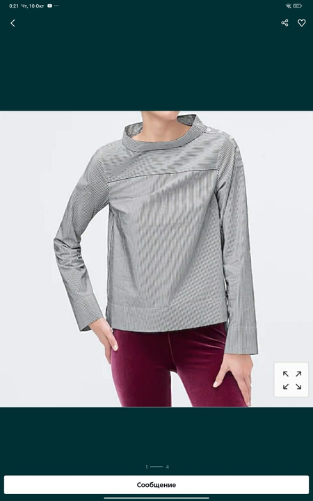 Jcrew кофта хб из сша