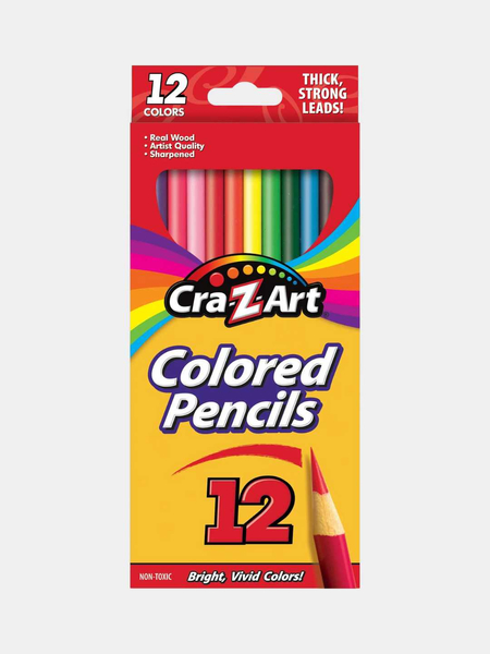 Цветные карандаши CRA-Z-ART для детей, 12 шт
