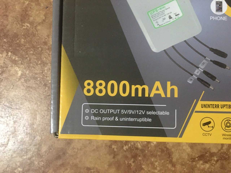 мини UPS на вайфай роутер держит 12 часов выход 5v-9v-12v 8800mah