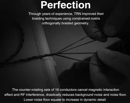 Новый TRN T2 PRO 16 Core посеребренный Hi-Fi кабель 3,5 мм штекер