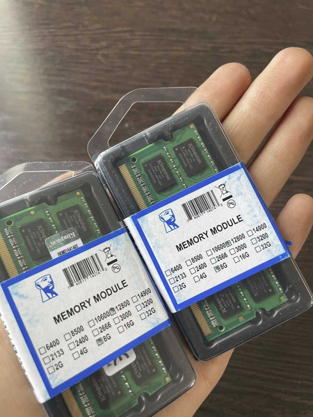 Оперативная память 8GB ноутбука DDR4 /3200 наличие 2.шт ОЗУ 8гб каждый