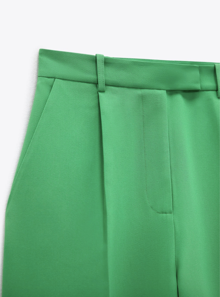 Брюки с защипами ZARA