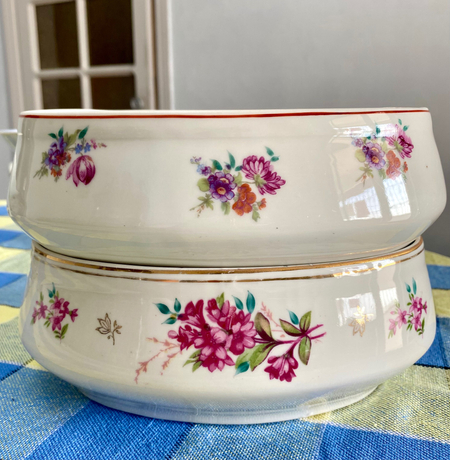 Сухарница салатник капельник Дулево 1950гг