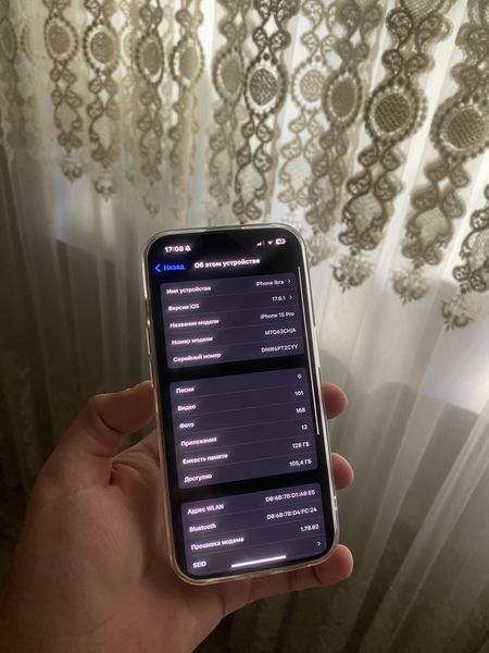 Iphone 15 pro 128 Gb 100% 35 sikl karopka dakument ideal full