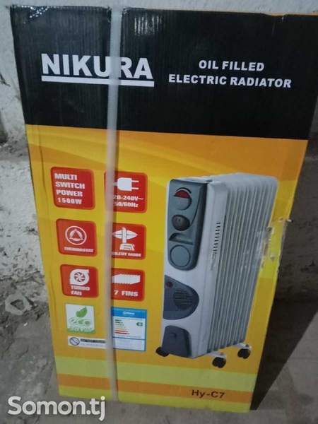 Масляный обогреватель NIKURA НY-С3-7 7 секций, 1500W, белый