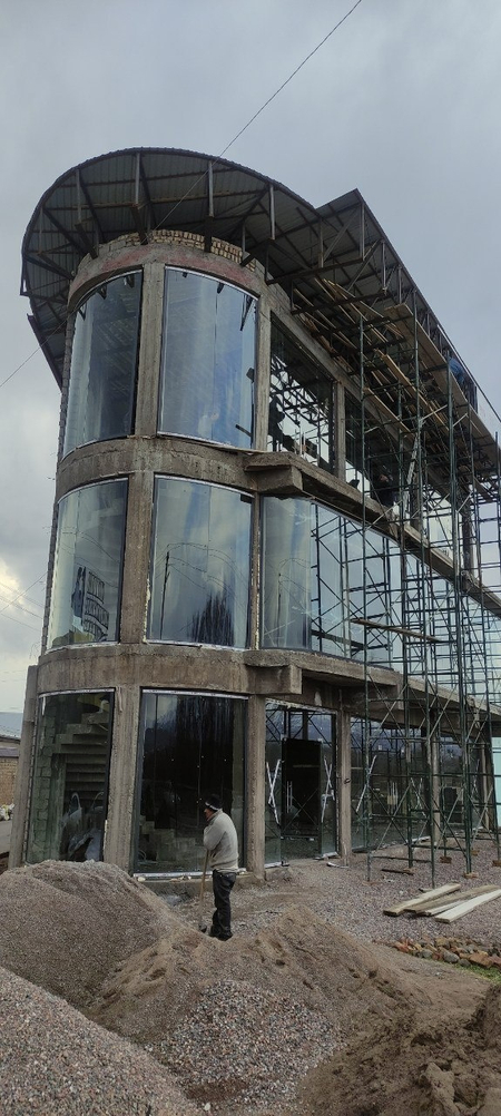 Межкомнатные перегородки, витражи, двери из Закалённого стекла 10 мм