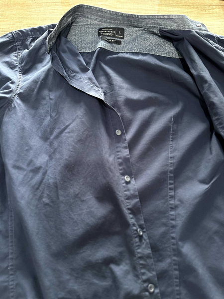 Рубашка мужская синяя Reserved, размер S (Slim Fit)