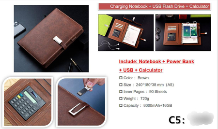 Powerbank-blaknot fleshka, zaryatka