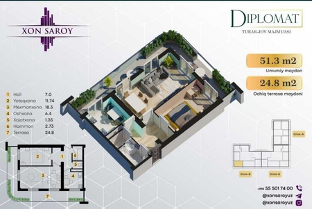 Продажа Юнусабад 6кв Дипломат 
Юнусабад 6 квартал
Дипломат Новострой