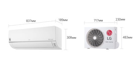 Кондиционер LG B 12TS Pro COOL DUAL WIFI invertor А также 18 24 есть