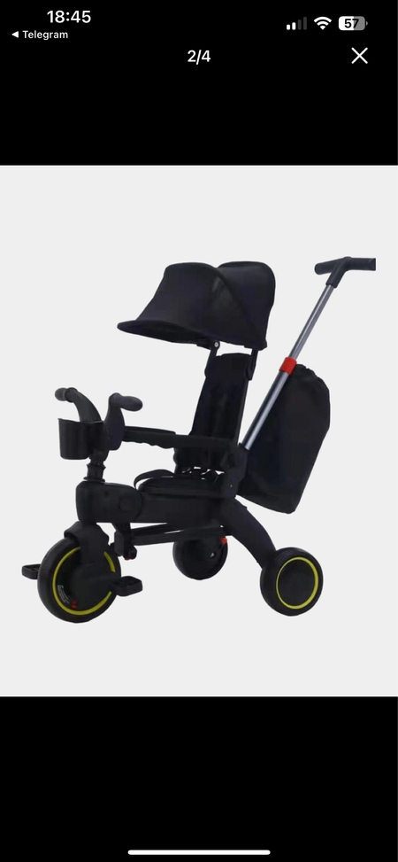 Bolalar velosapedi aravachasi yengil tahlanadiganLuxmomS74v1