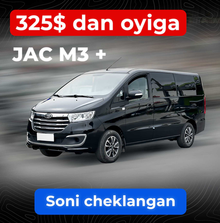 Tayyor metanli JAC M3 miniveni sotuvda tayyor