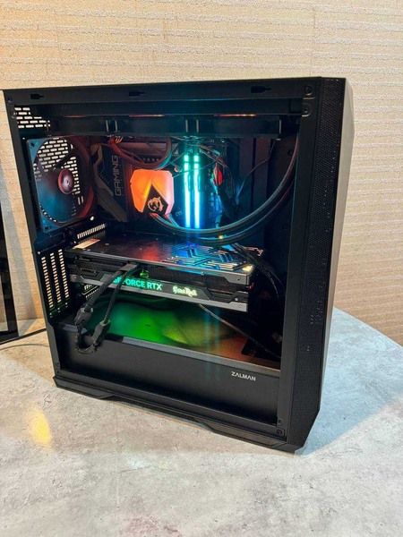 Монтажный мощный игровой компьютер 13900k rtx 4070 ti ddr5 + монитор