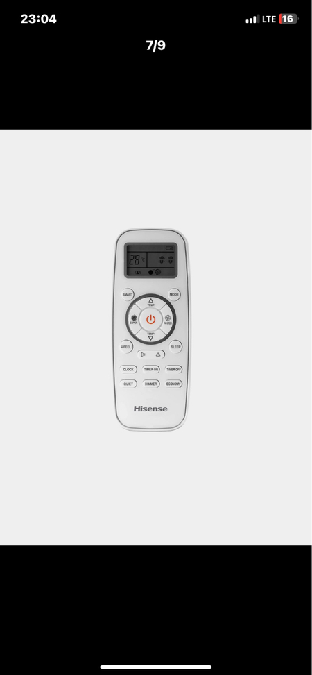 Hisense 12 lik On Of madel