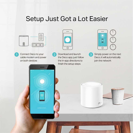 Роутер (Router) TP-Link Deco X20 (1 pack)/AX1800 Wi-Fi6 Home Mesh