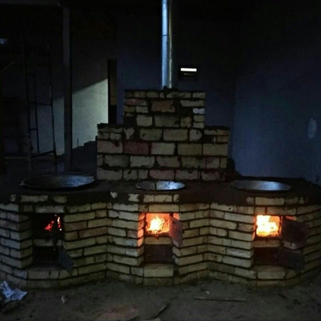 Mangal, oʻchoq, qurish xizmati