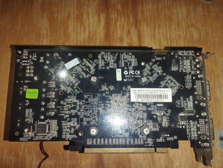 Видеокарта GT 9800/ DDR3 512mb