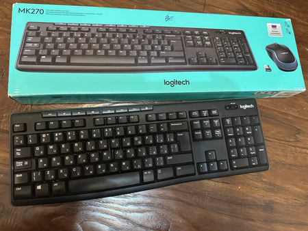 Клавиатура беспроводная logitech. Без мышки и флешки
