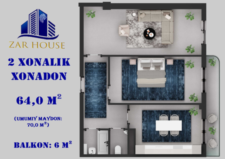 Zarhouse Olmaliq yangi uylar