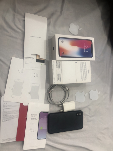 Iphone x идиял Коробка документ Айфон Х 256гб  я первый хозяен