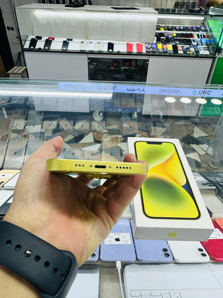 iPhone 14  128 gb yellow 100%