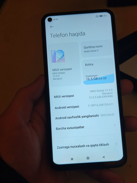 Redmi note 9 64Gb