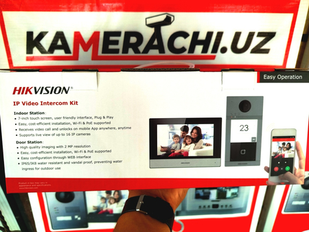 Hikvision 604 damafon Video kuzatuv kamerasi Видеонаблюдение