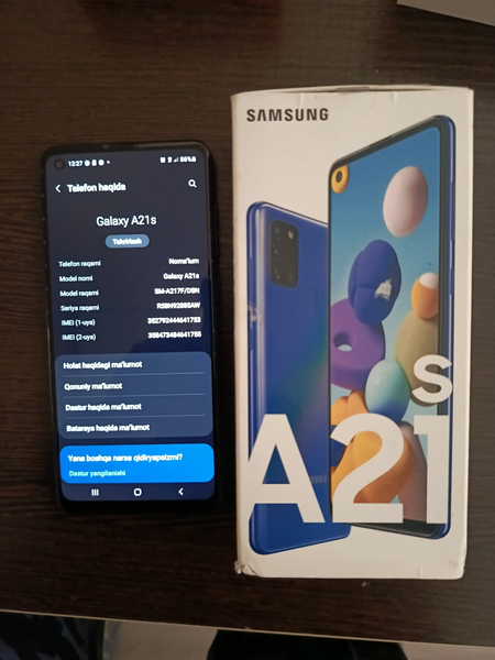 Samsung galaxy A21s holati yaxshi