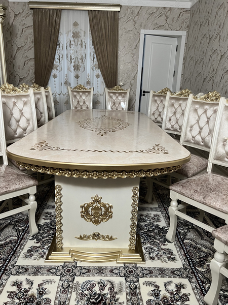 Stol stul arzon mebeldan kamplekt 12 talik