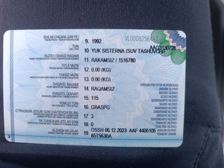 Mashina sotiladi gaz 33070 Vodavoz yili 1992 holati zur