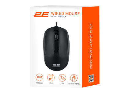 2E Мышь MF140 USB Black