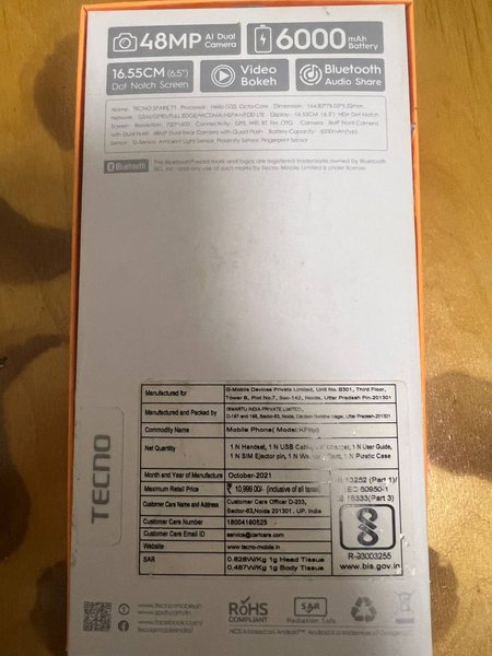 Tecno spark 7t 4/64