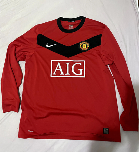 Оригинальная кофта Manchester United с длинным рукавом сезон 2009/10