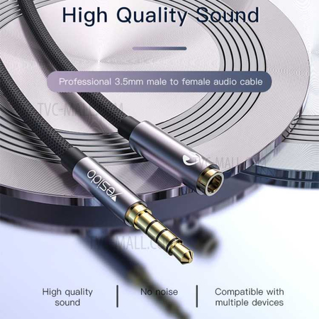 Yesido Yau26 100см 3,5 Мм Адаптер Audio