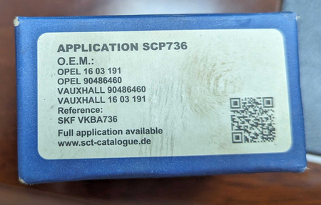 Подшипник на Nexia DOHC - SCT SCP736