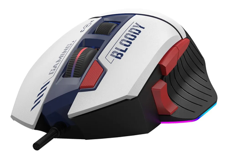 Проводная игровая мышь A4Tech Bloody W95 Max Sports [NAVY] белый
