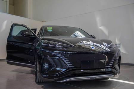 Denza N7 Long Rage BYD+Mercedes черный и золотой цвета
