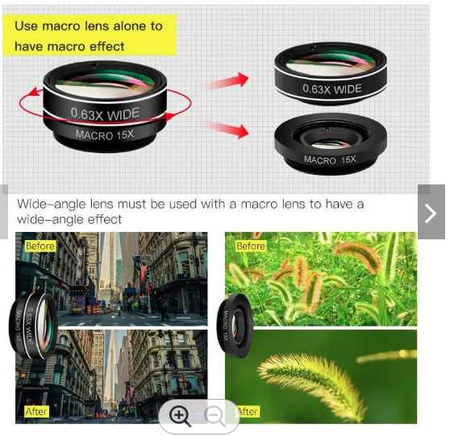 Phone Mobile Camera Lenses 7in1 Macro / Объективы для камер телефонов