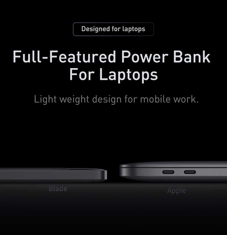 Baseus Blade 100W Power Bank 20000mAh For Laptop/Macbook/Ultrabook