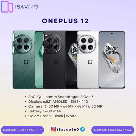OnePlus 12 (Buyurtmaga | На заказ)
