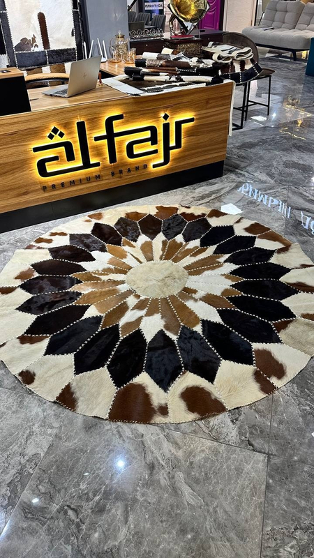 Ковры alfajr из натуральных шкур лошади, быка и верблюда