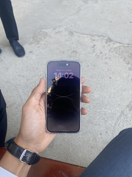 iphone 14pro purple 256gb 85%