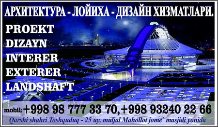 Arxitektura loyiha dizayn xizmatlari