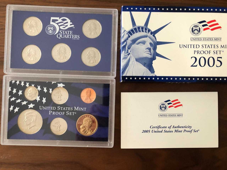 Коллекционые монеты США, выпуск 2005 год
