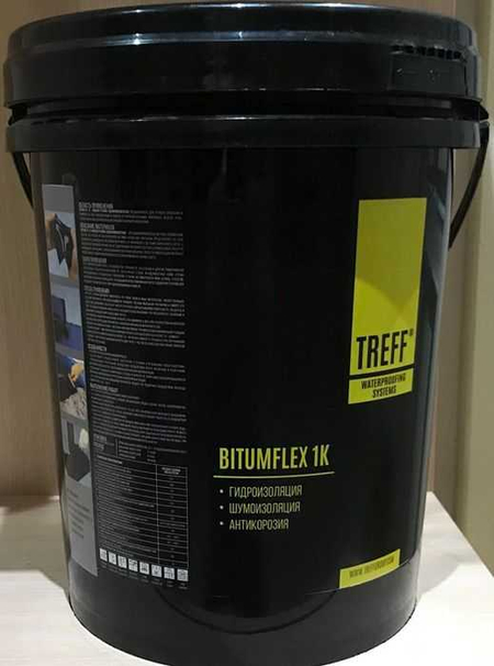 TREFF BITUMFLEX 1K Жидкая резина битумно полимерная Гидроизоляция