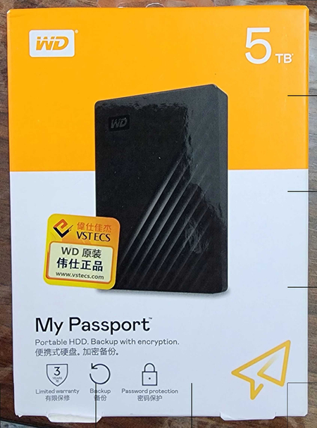 Внешний жесткий диск HDD WD My Passport 5TB